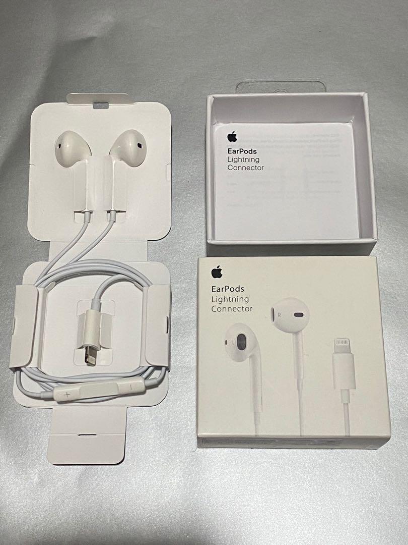 Apple iPhone iPad Lightning Earpods Headset with Box, Mobile Phones ...