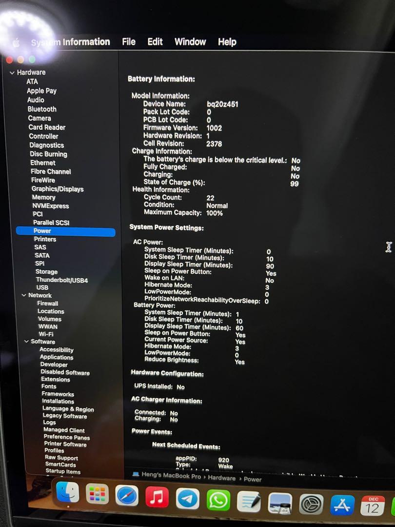 Apple M1 MBP 2020. 8GB RAM 256GB, Computers & Tech, Laptops & Notebooks ...