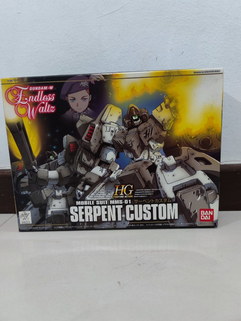 Bandai HG 1/144 Serpent Custom Gundam W Endless WaltZ, Hobbies & Toys ...