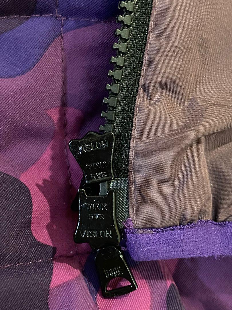 Bape Purple Camo Puffer Jacket, Luxury, Apparel on Carousell