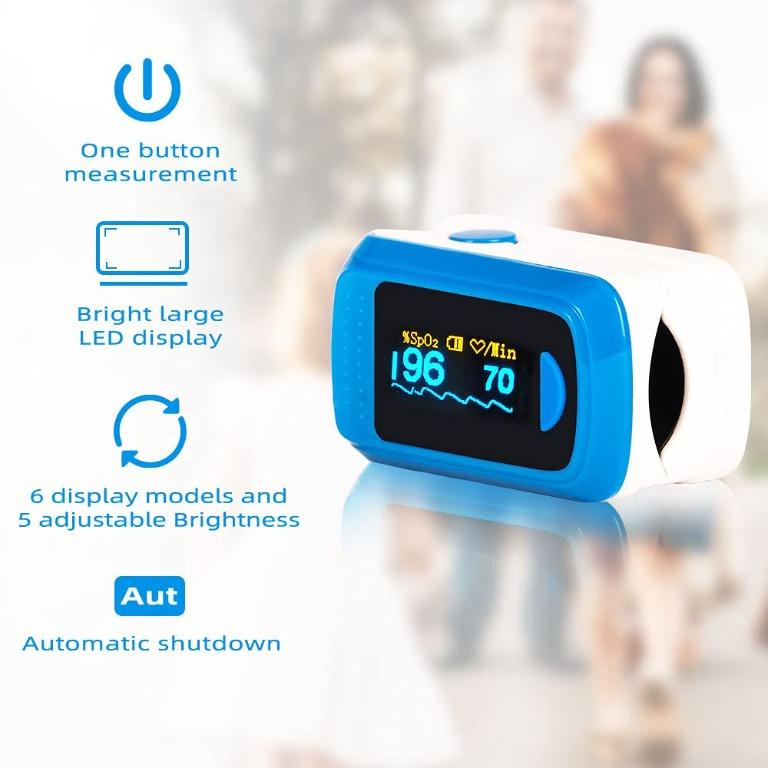BLT M70C Upgraded Pulse Oximeter with Free APP, SpO2 Blood Oxygen Saturation Monitor with Heart ...