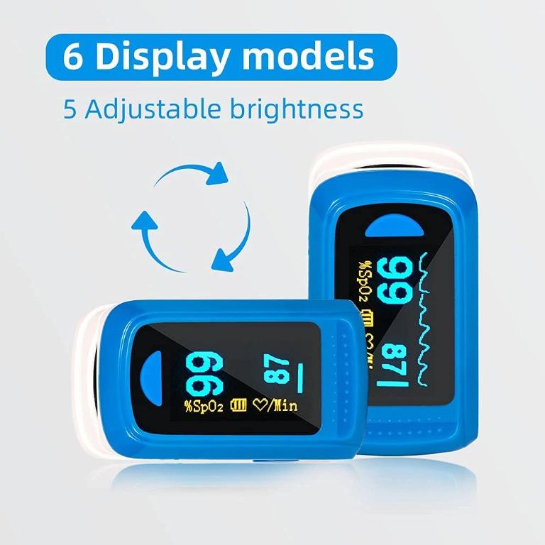 BLT M70C Upgraded Pulse Oximeter with Free APP, SpO2 Blood Oxygen Saturation Monitor with Heart ...