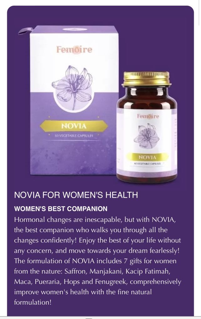 Brand new Novia still wrap in packaging, Health & Nutrition, Health ...