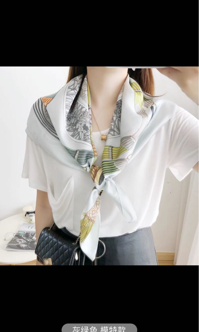 Silk scarf (with tag on), Women's Fashion, Watches & Accessories ...