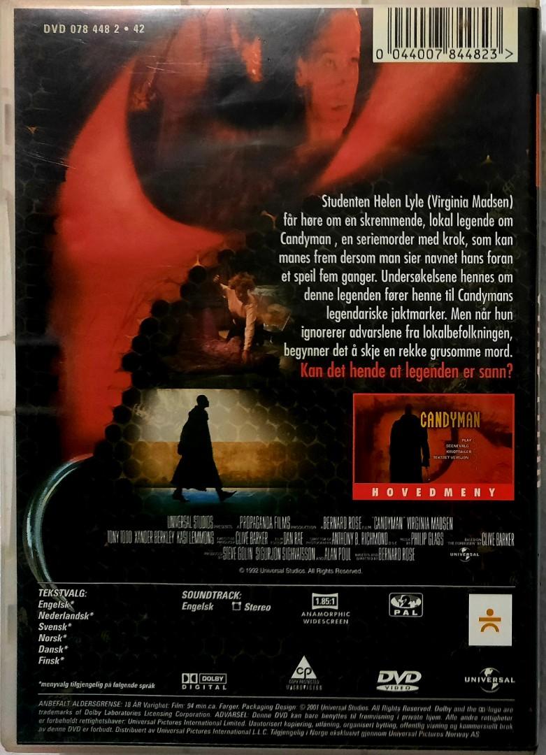 CANDYMAN [DVD, Horror], Hobbies & Toys, Music & Media, CDs & DVDs on ...