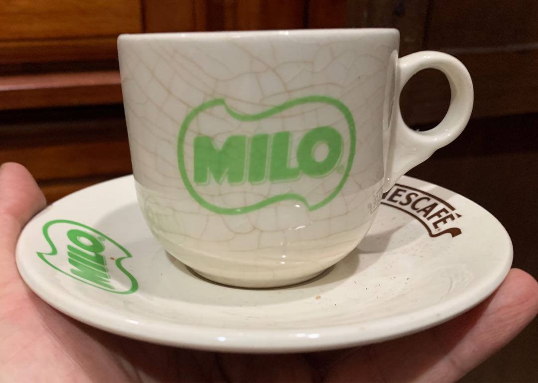 Cawan & Piring Milo Nescafe, Furniture & Home Living, Home Decor, Vases ...