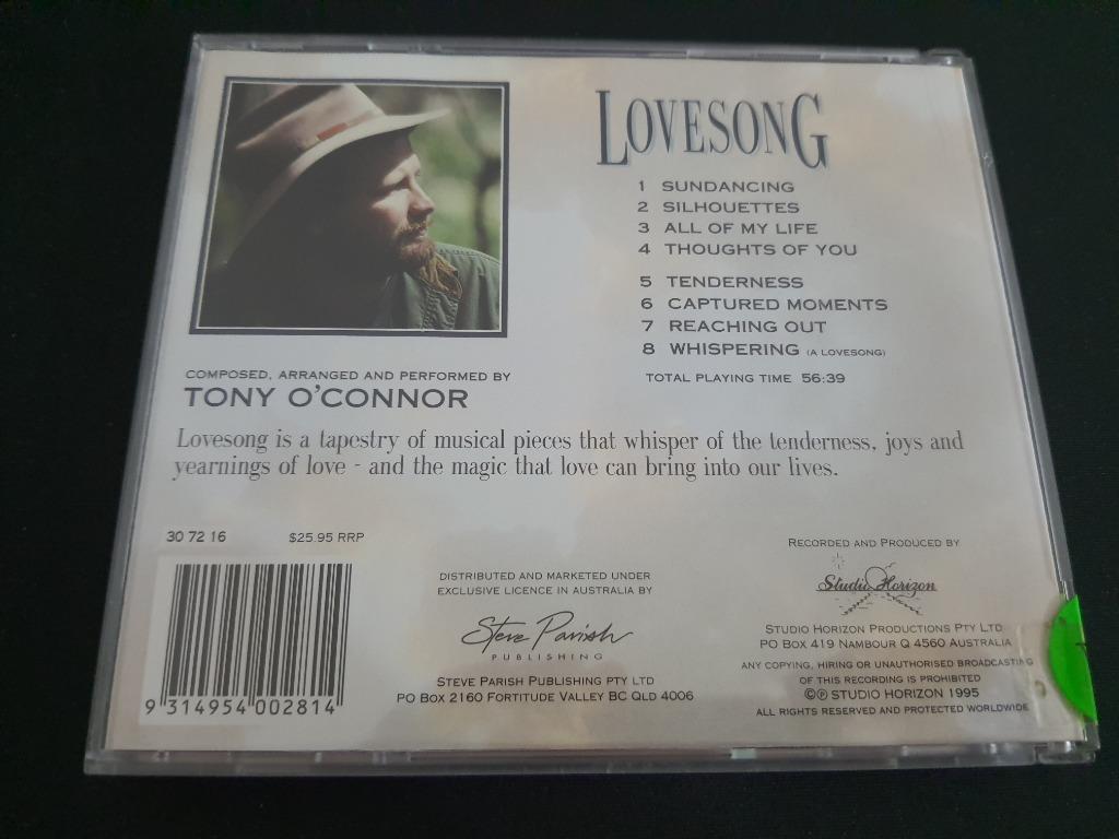 (CD) Tony O' Connor - Lovesong, Hobbies & Toys, Music & Media, CDs ...
