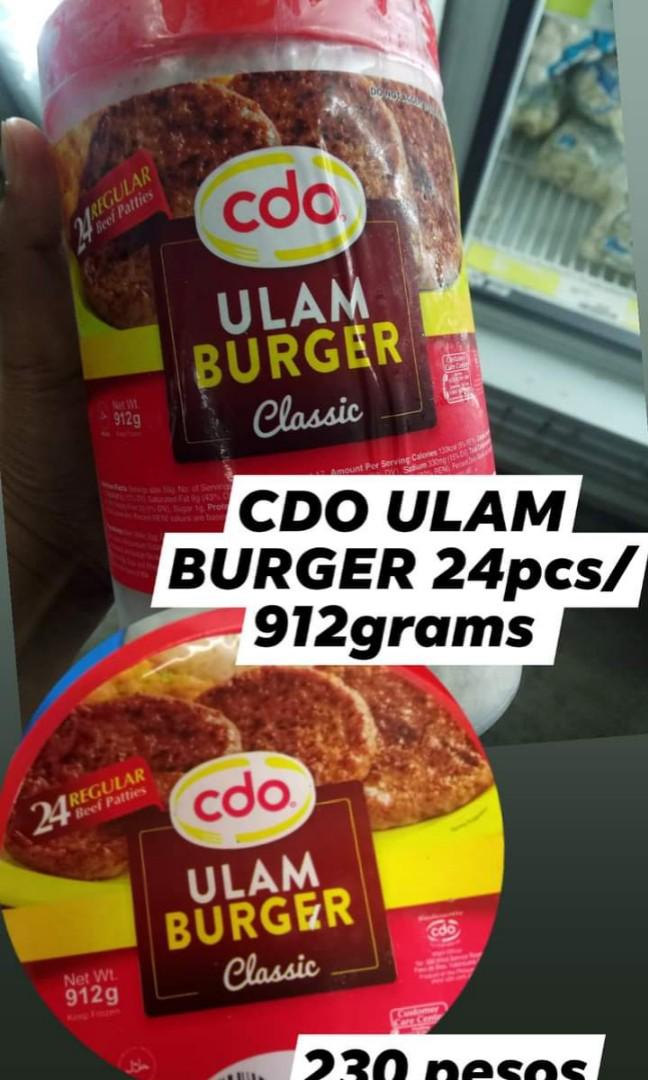 CDO ULAM Burgers, Food & Drinks, Packaged & Instant Food on Carousell