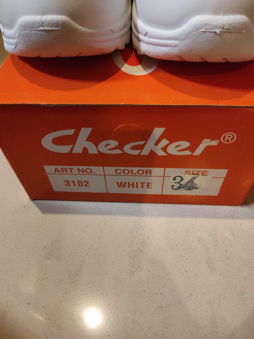 Checker White School Shoes, Babies & Kids, Babies & Kids Fashion on ...