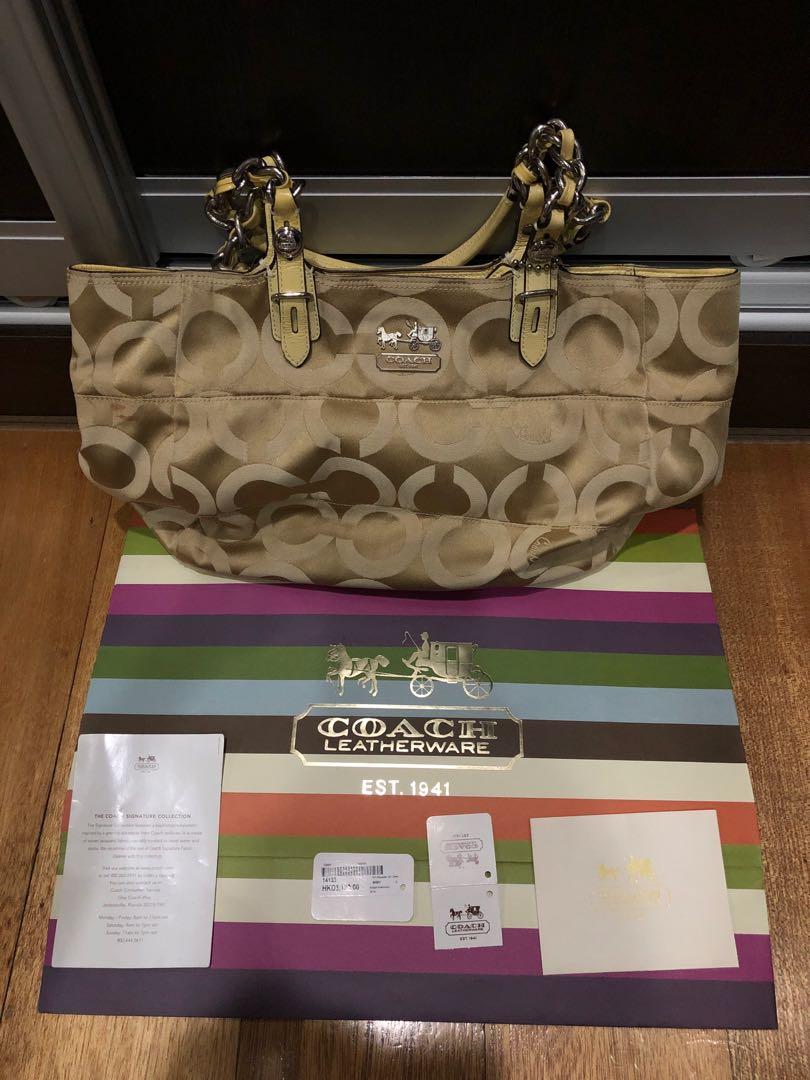 Coach Logo Bag, Luxury, Bags & Wallets on Carousell