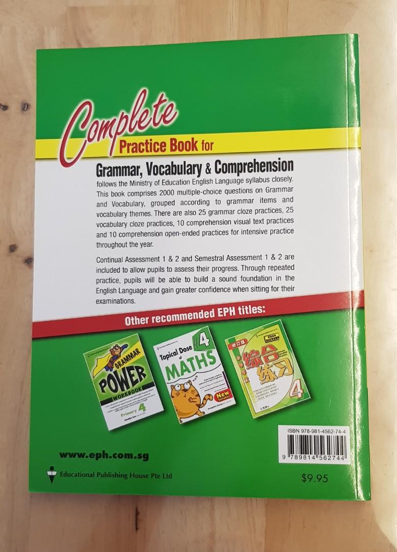 Complete practice book for grammar, Vocabulary and comprehension ...