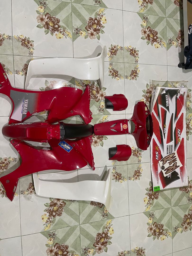 Coverset 125z first model merah bata om, Auto Accessories on Carousell