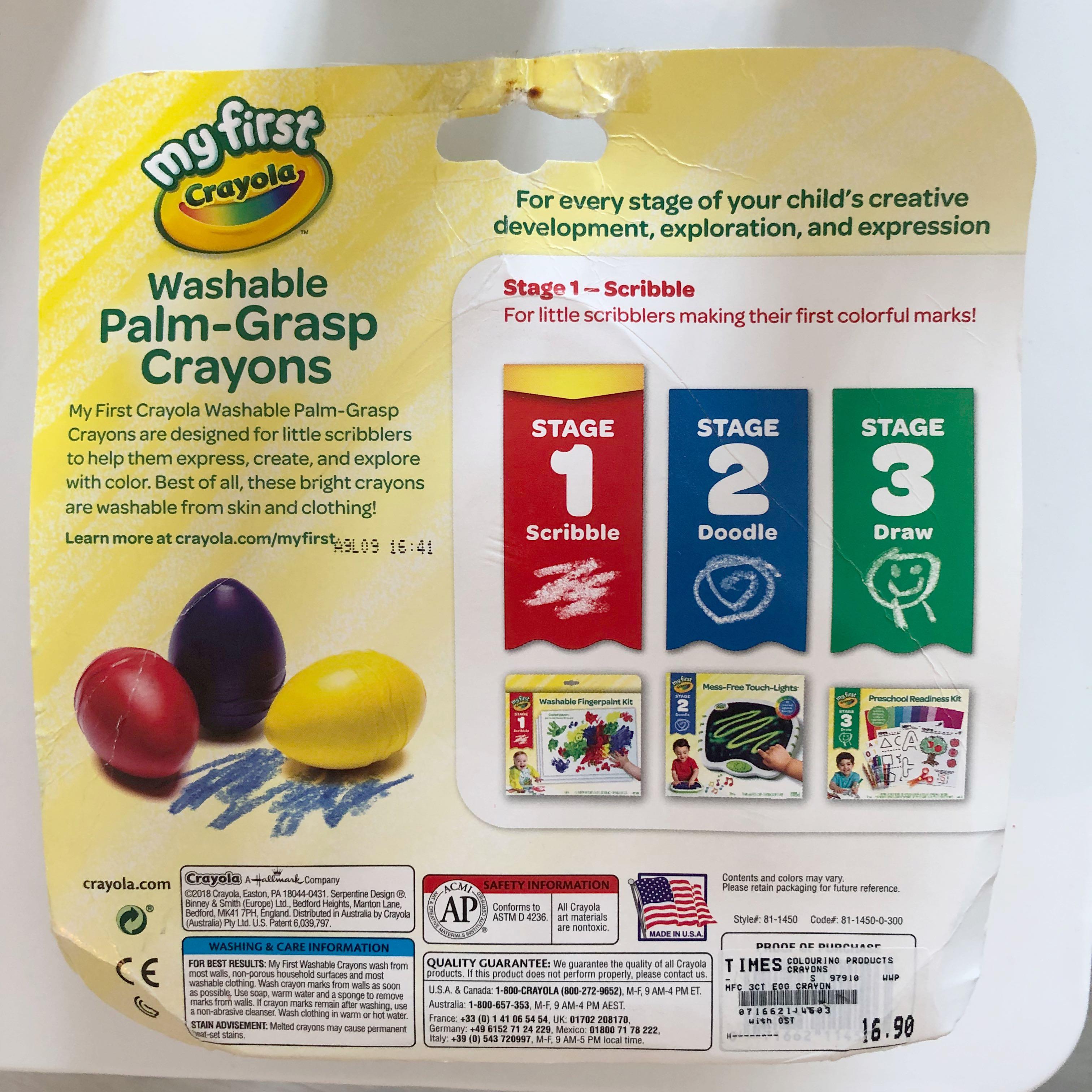 Crayola washable crayons, Babies & Kids, Infant Playtime on Carousell