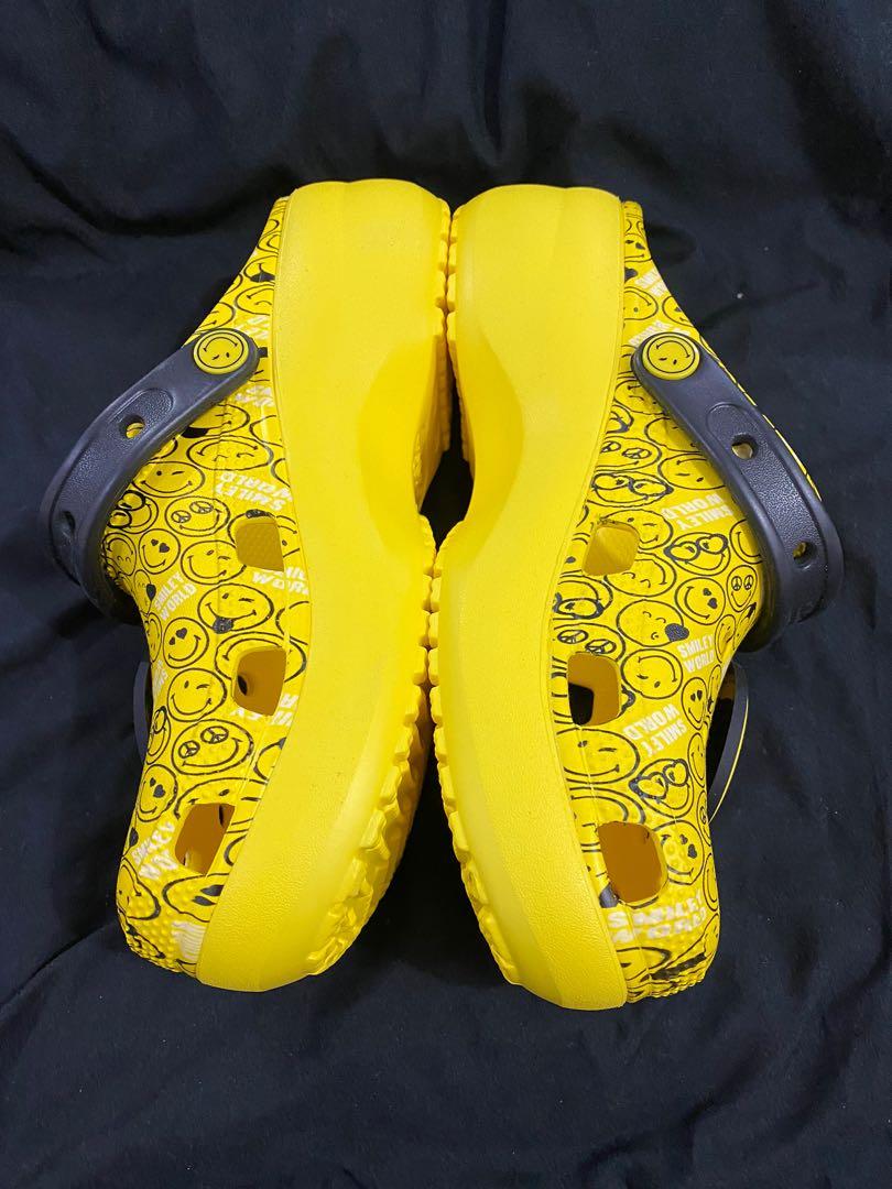 Crocs Smiley Classic Platform, Women's Fashion, Footwear, Wedges on ...