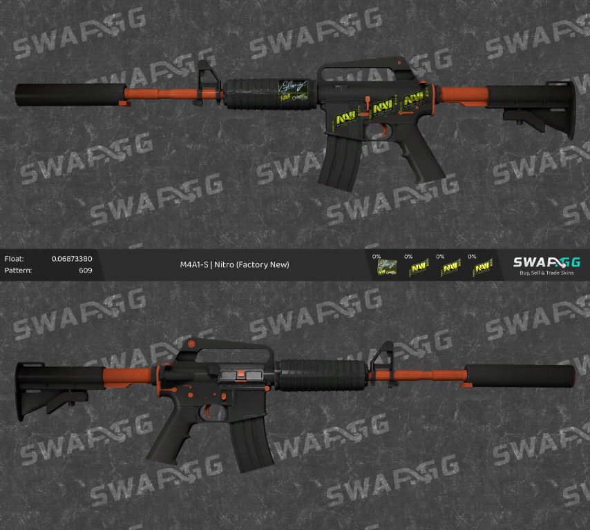 CSGO M4a1-s Nitro x3 Natus Vincere (Foil) | Katowice 2015, Video Gaming ...