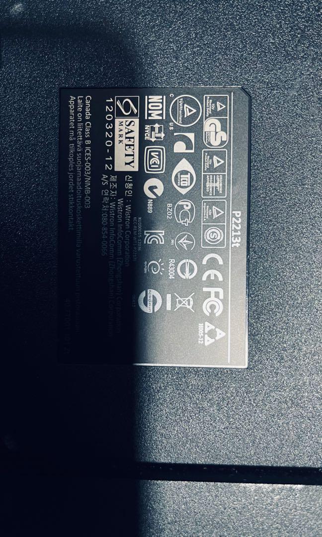 Dell P2213 22" monitor., Computers & Tech, Desktops on Carousell