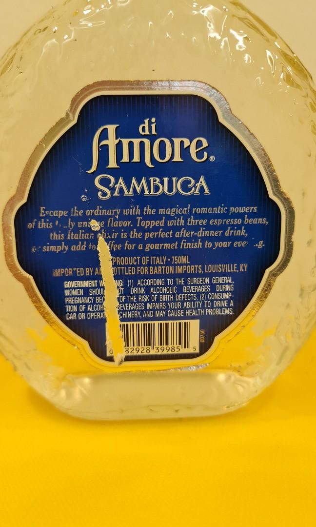 Di amore Sambuca alcohol liquor 750ml. Imported., Food & Drinks ...