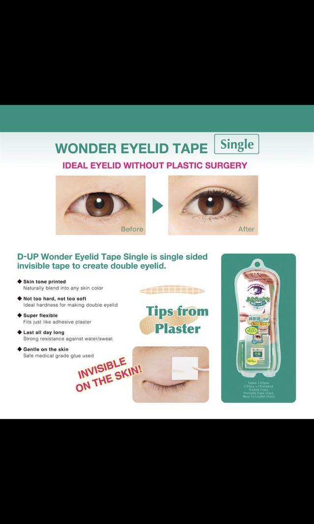 DUP Wonder Double Eyelid Tape, Beauty & Personal Care, Face, Makeup on ...