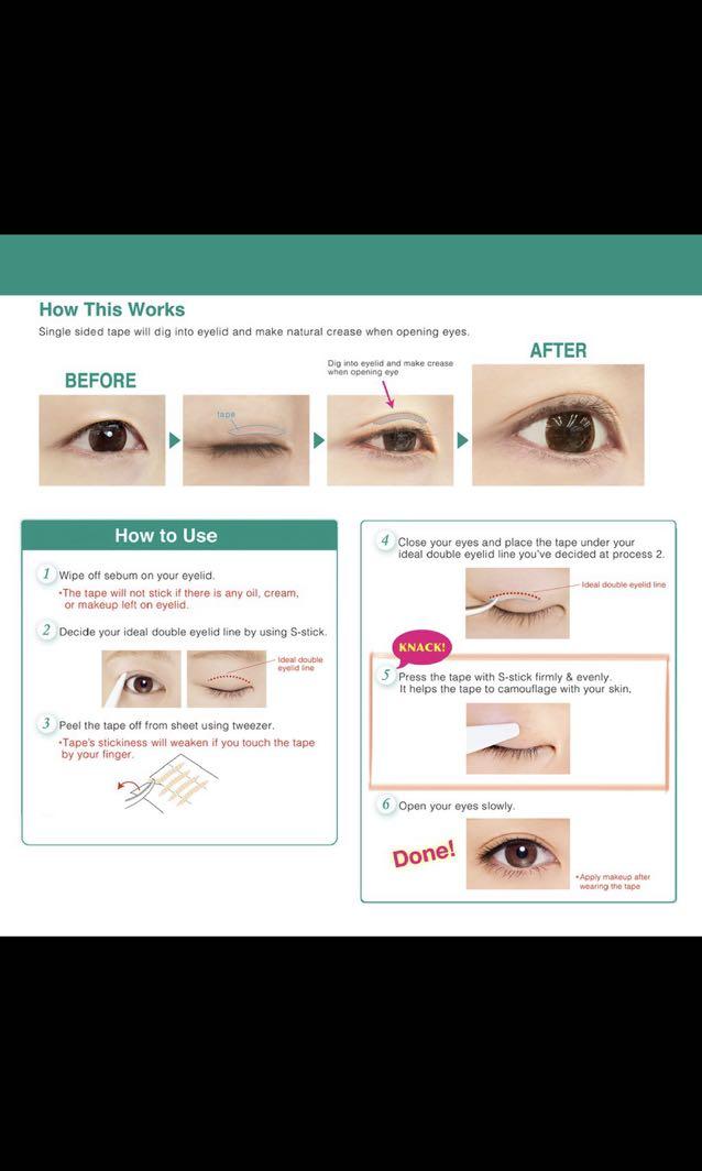 DUP Wonder Double Eyelid Tape, Beauty & Personal Care, Face, Makeup on ...