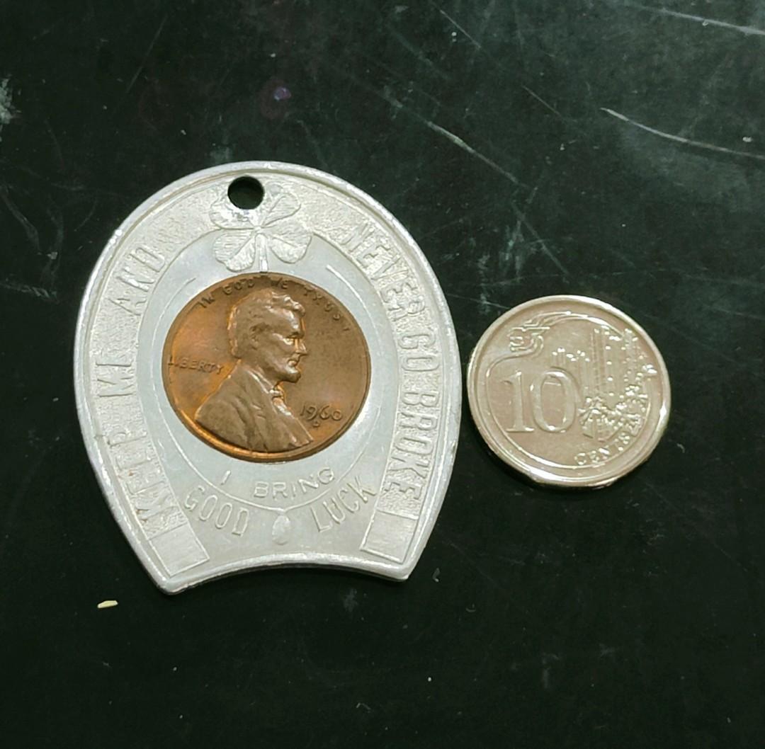 Encased US Coin Token 1960D Lincoln Memorial, Hobbies & Toys ...