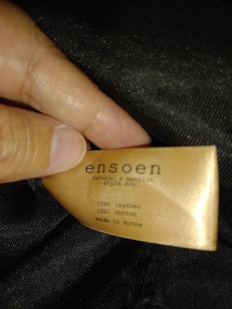 ENSOEN GENUINE LEATHER 2 WAY BAG, Luxury, Bags & Wallets on Carousell