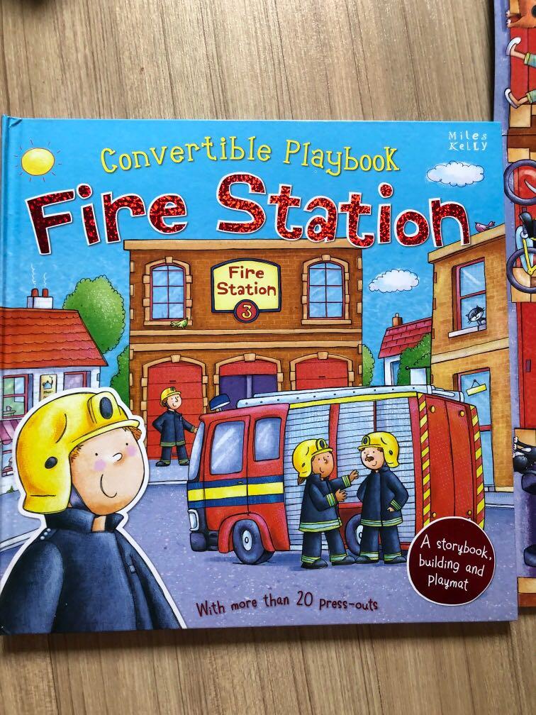 Fire station convertible playbook, Hobbies & Toys, Books & Magazines ...