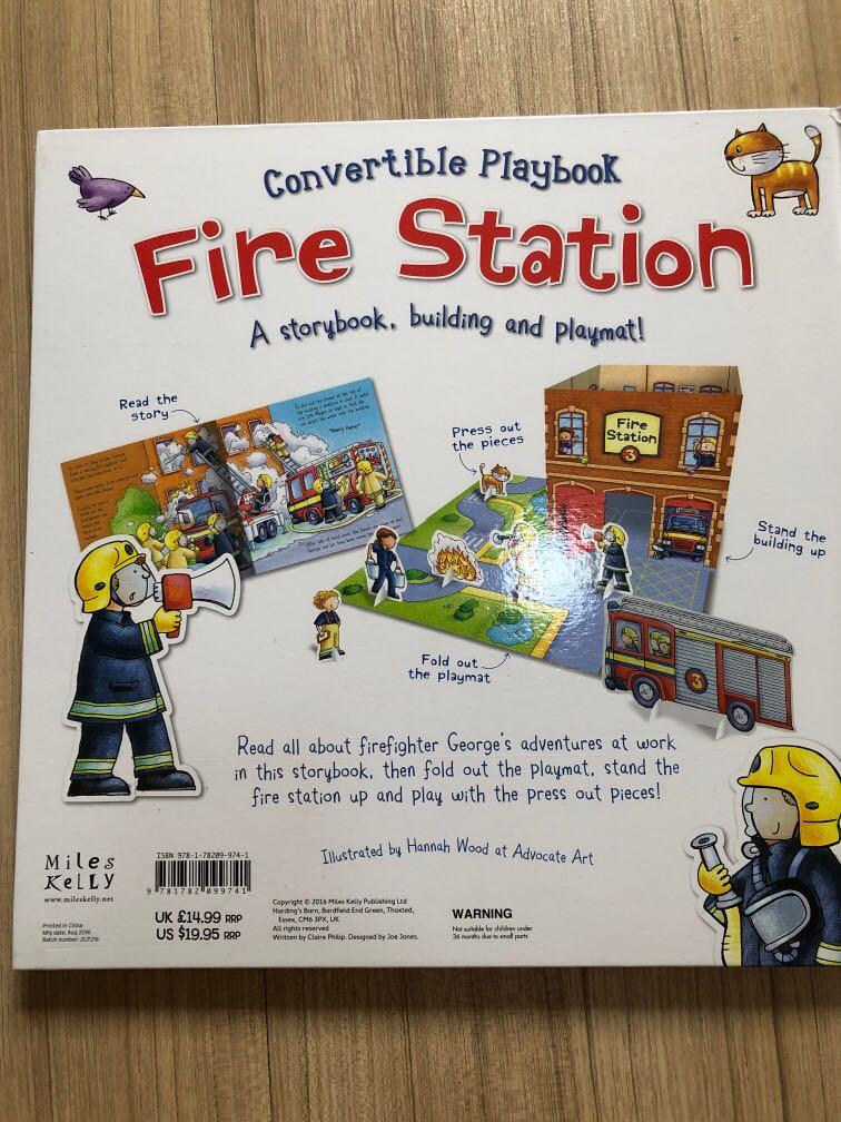 Fire station convertible playbook, Hobbies & Toys, Books & Magazines ...