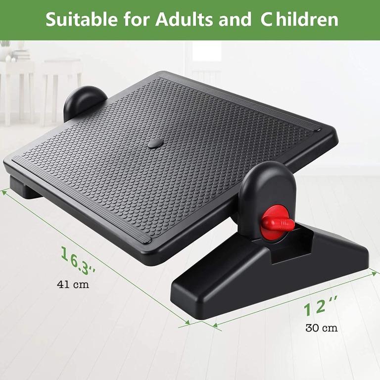 Foot Rest Under Desk- Ergonomic Footrest Adjustable Height and Tilt ...