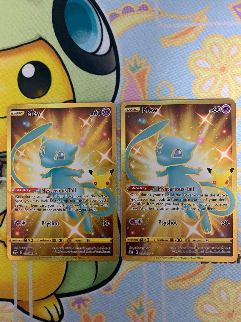 Gold Mew 25th Celebrations 25/25, Hobbies & Toys, Memorabilia ...