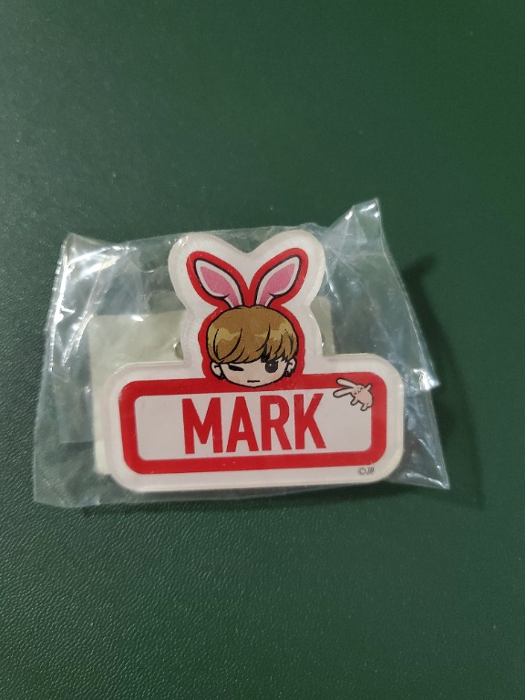 GOT7 Mark Gotoon Name Tag Clip Japan Fanmeeting Official Goods, Hobbies ...