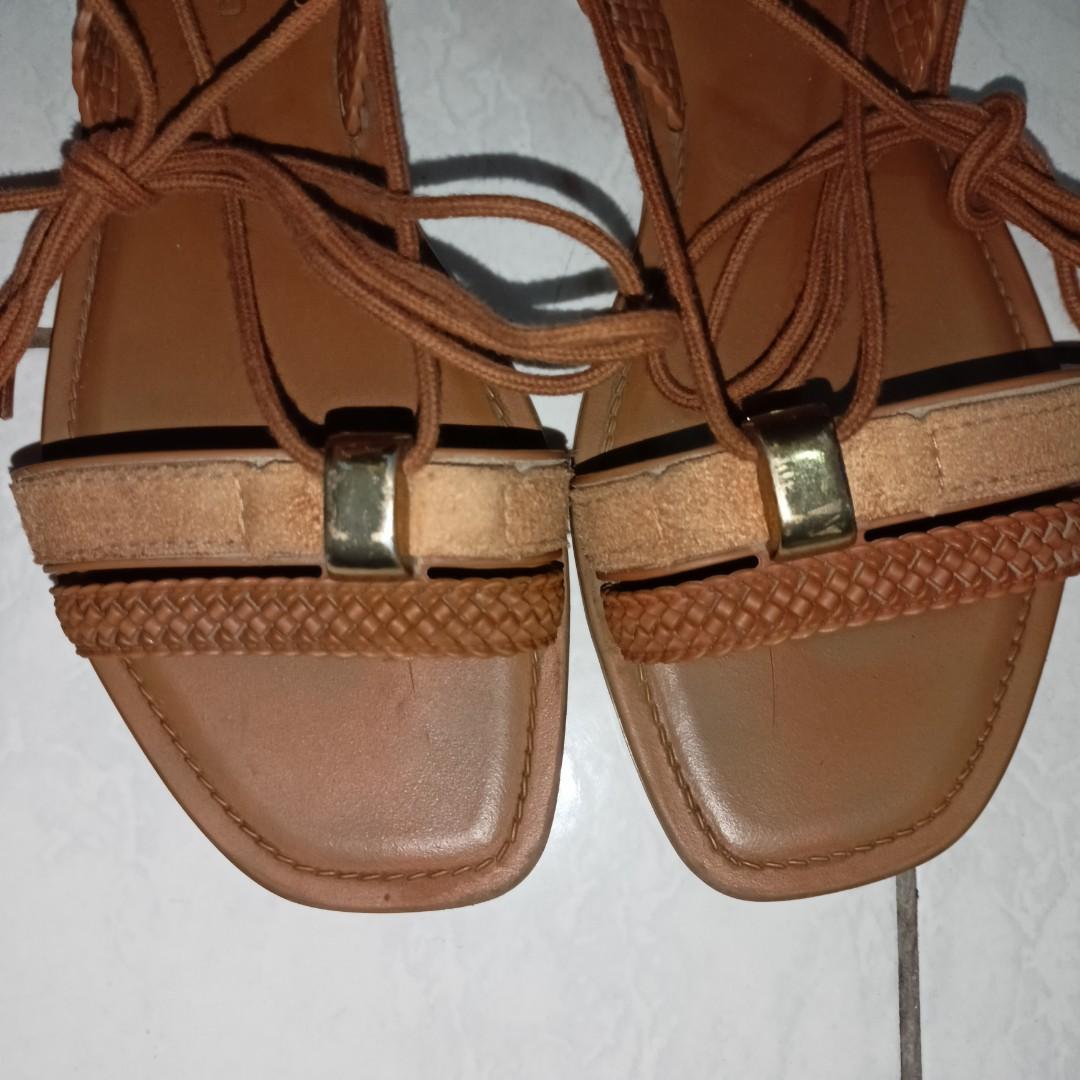 Grendha Brown Gladiator Sandals, Women's Fashion, Footwear, Flats ...