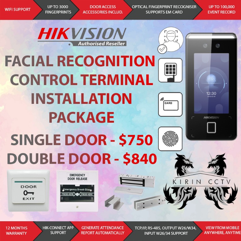 Hikvision / Ezviz - Facial Recognition / Fingerprint Door Access System ...