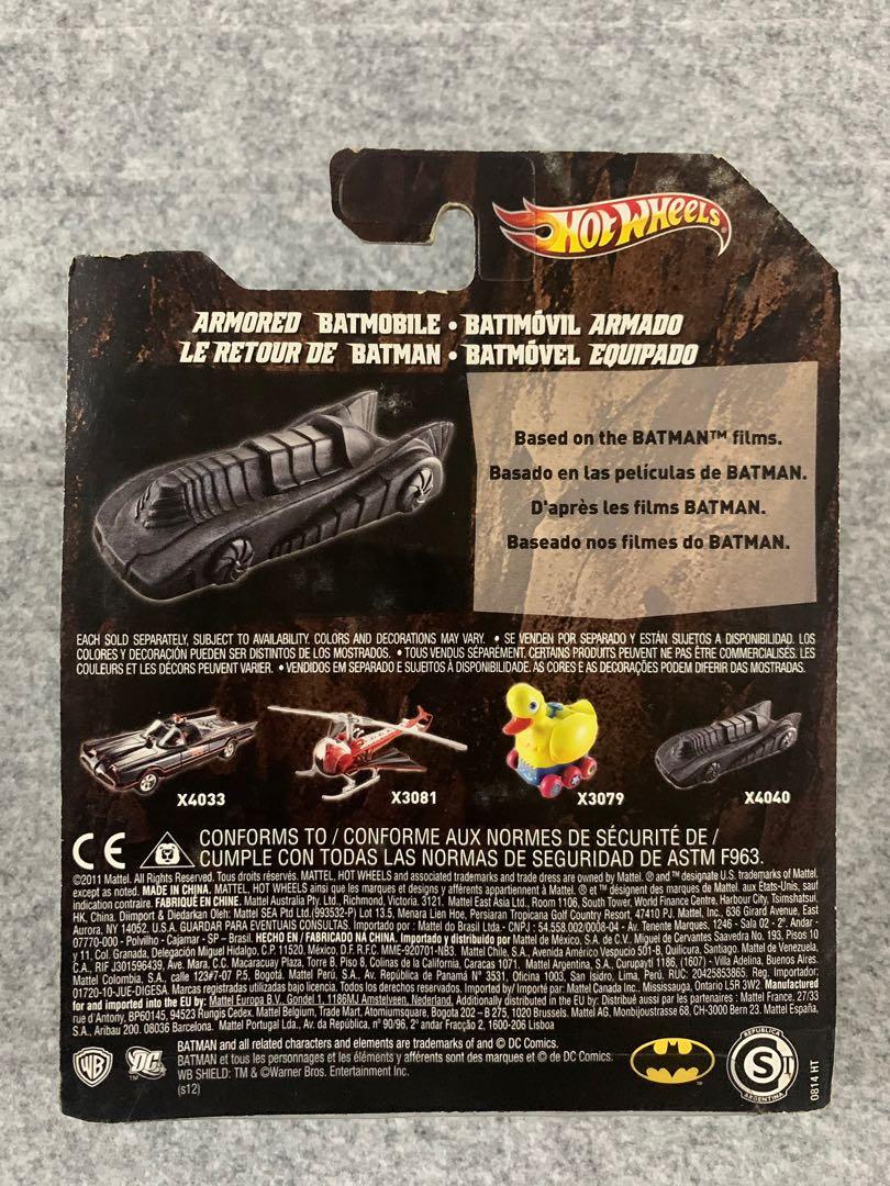 Hot Wheels Armored Batmobile in Batman Returns, Hobbies & Toys ...