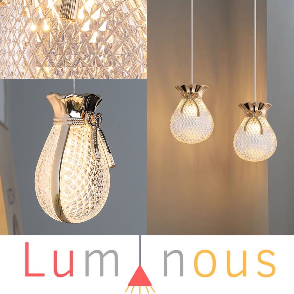 Jewel Led Pendant Light A099, Furniture & Home Living, Lighting & Fans ...