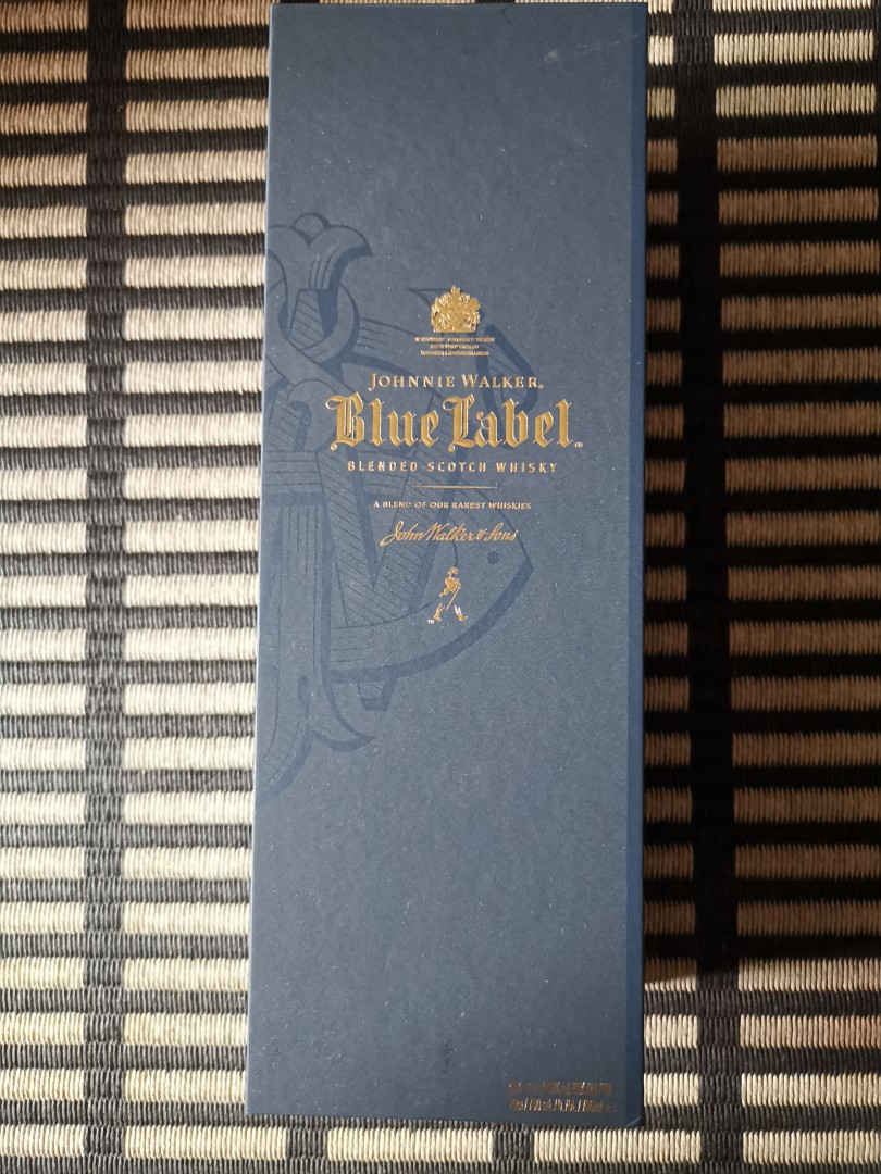 Johnnie Walker Blue Label (box + bottle), Food & Drinks, Alcoholic ...