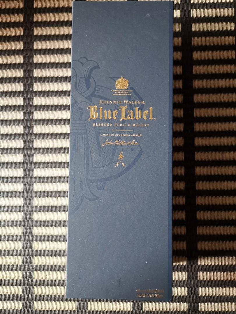 Johnnie Walker Blue Label (box + bottle), Food & Drinks, Alcoholic ...