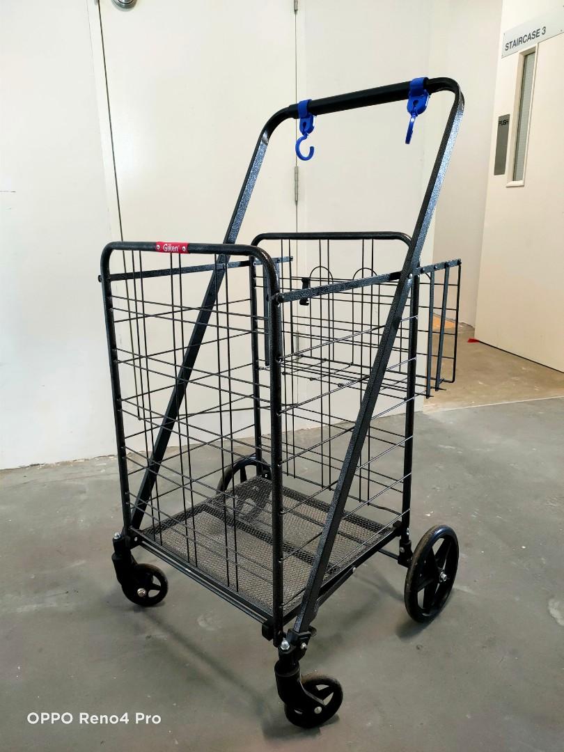 Jumbo trolley foldable trolley market trolley grocery trolley, Hobbies ...