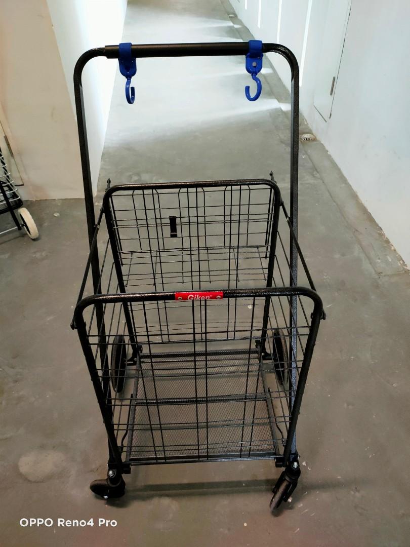 Jumbo trolley foldable trolley market trolley grocery trolley, Hobbies ...