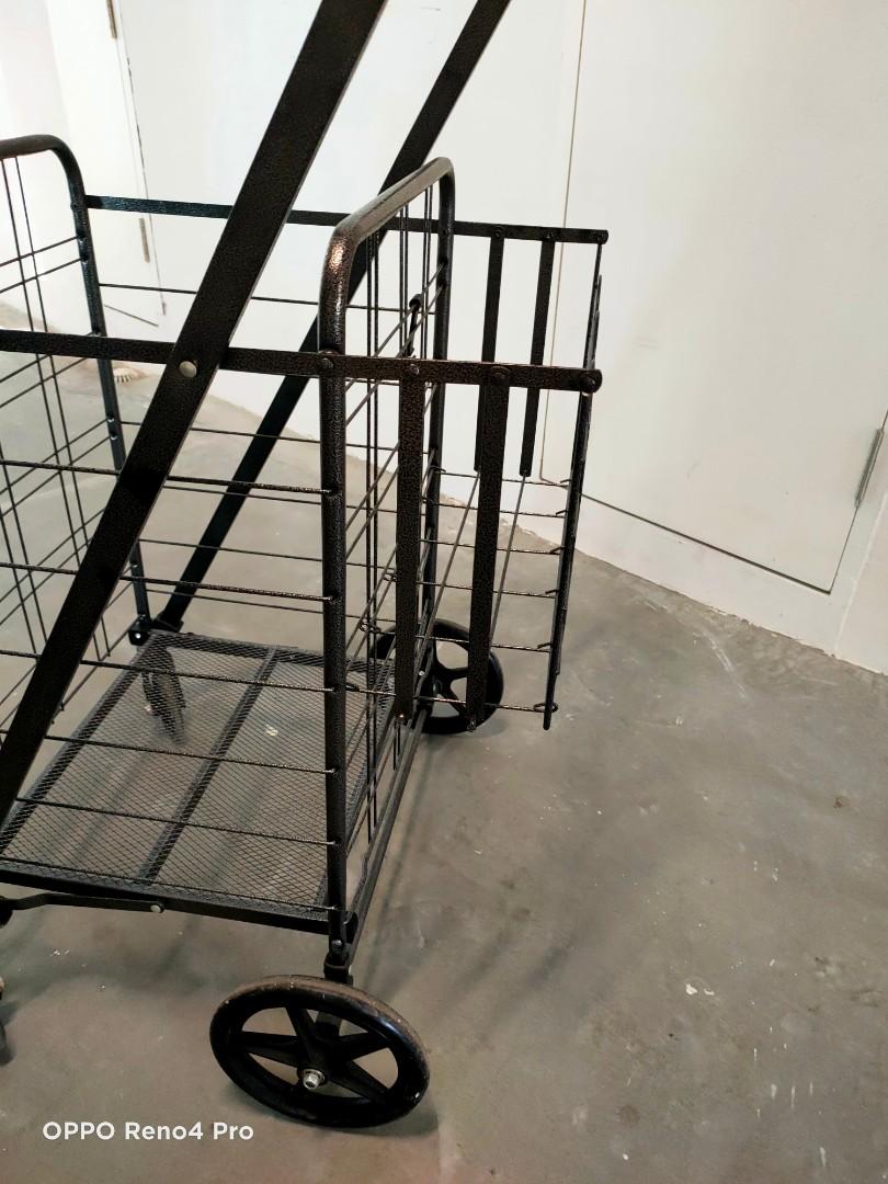 Jumbo trolley foldable trolley market trolley grocery trolley, Hobbies ...