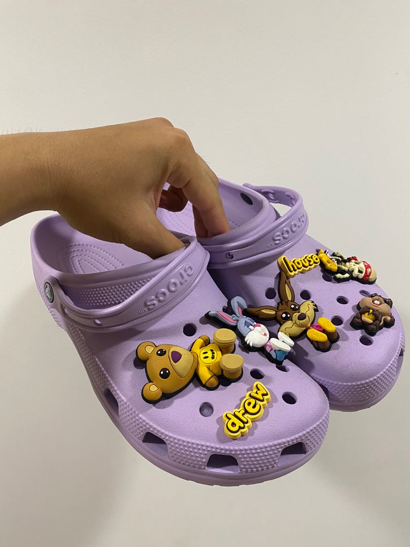 Justin Bieber Drew House Crocs, Men's Fashion, Footwear, Flipflops and ...