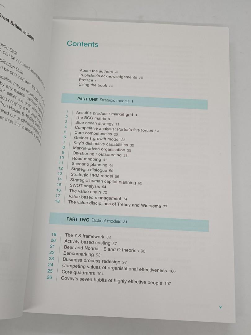Key Management Models : The 60+ models every manager needs to know ...