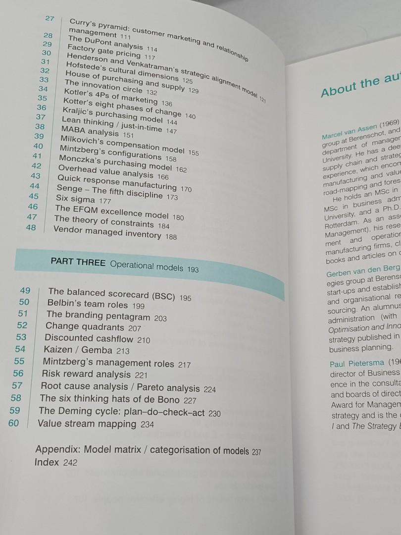 Key Management Models : The 60+ models every manager needs to know ...