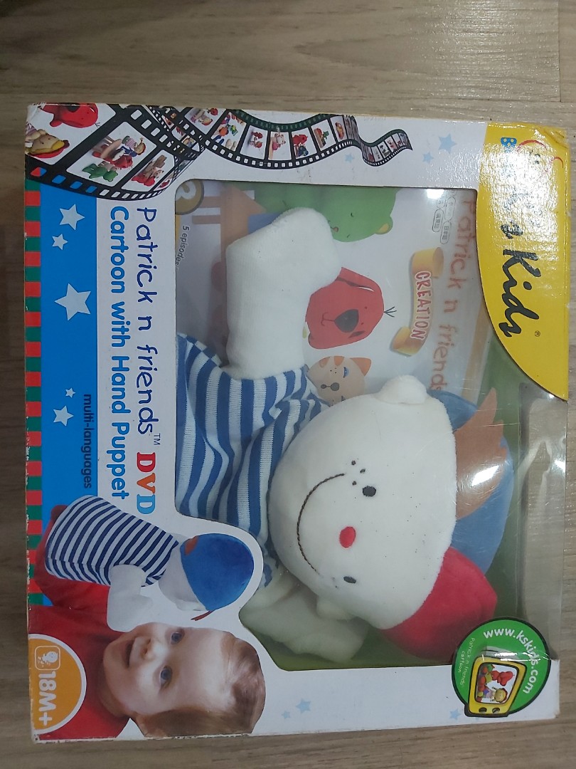 K's Kids Patrick n friends DVD Cartoon with Hand Puppet, Hobbies & Toys ...