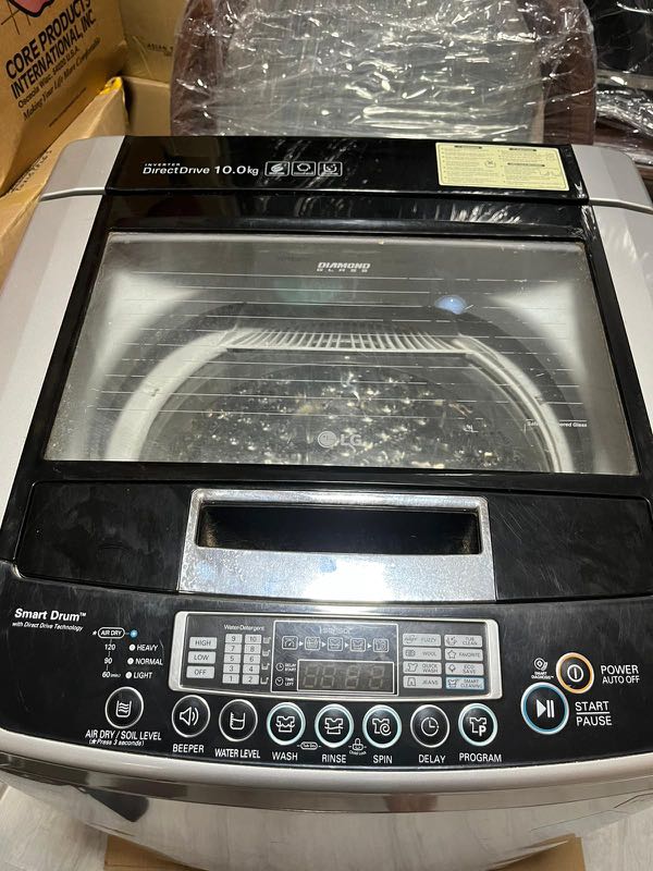 LG 10KG Top Load Motion Inverter Direct Drive Washing Machine, TV ...