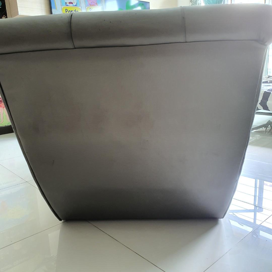 Lounge Recline Floor Relax PU Leather Chair, Furniture & Home Living ...