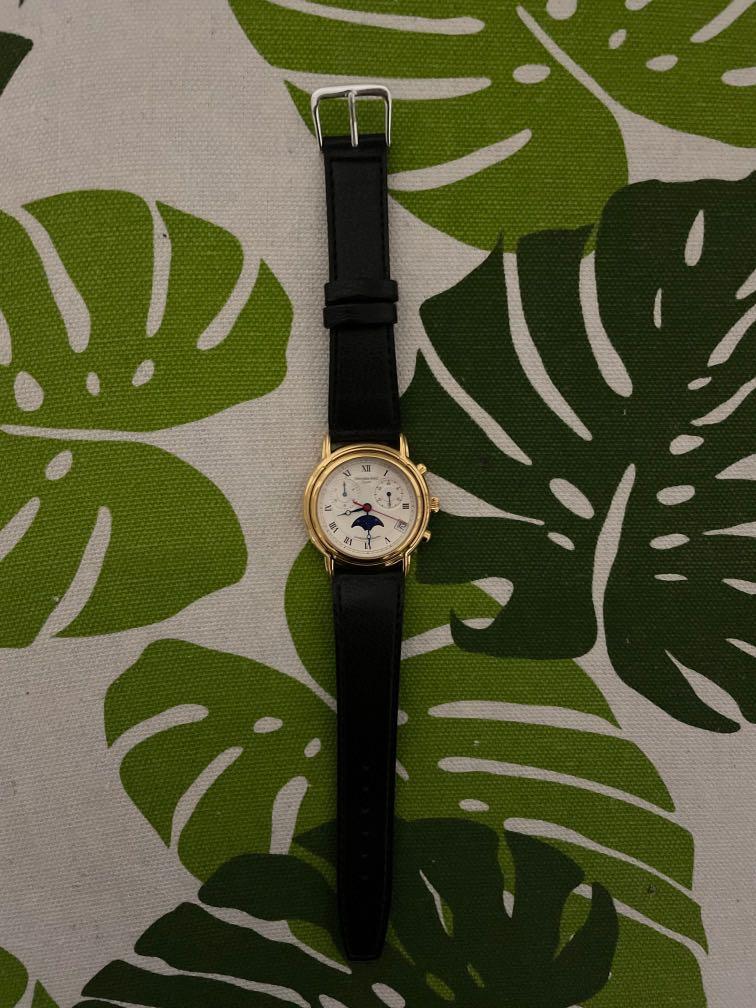 Mercedes Benz Classic Retro Design Moon Phase Chronograph Watch, Luxury ...