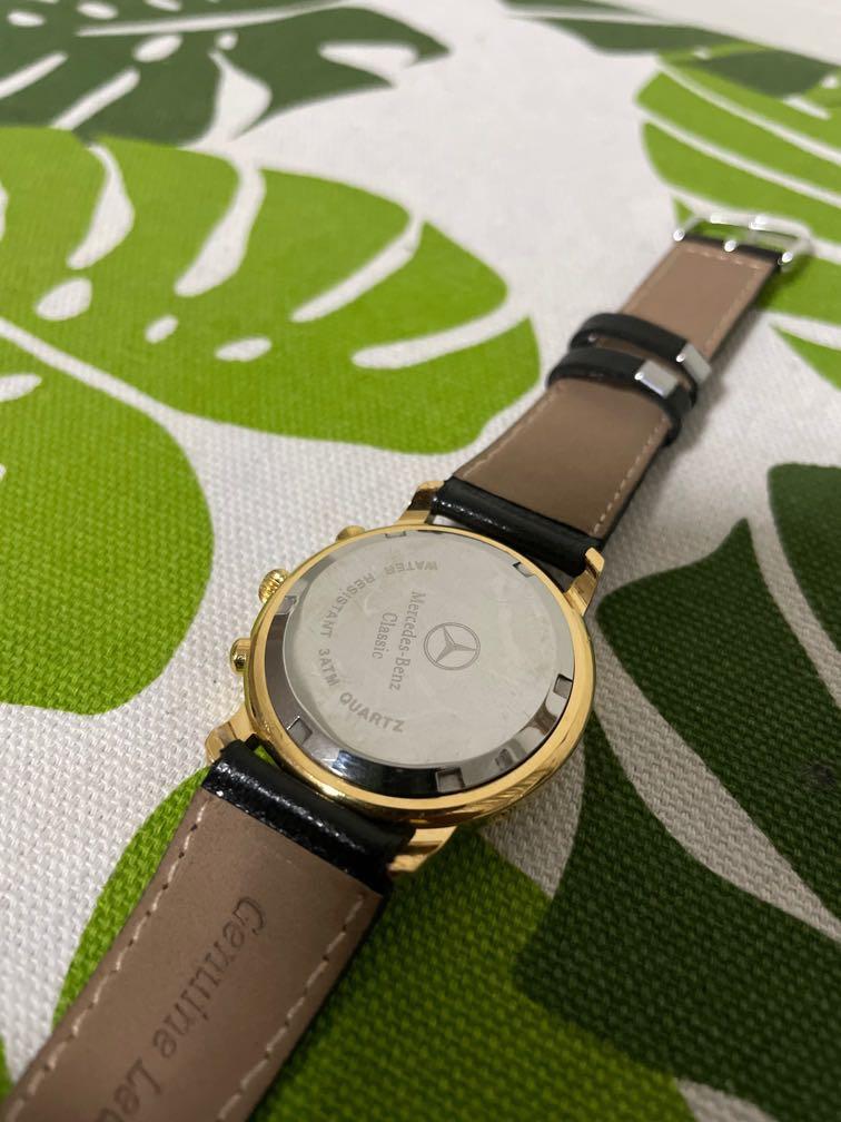 Mercedes Benz Classic Retro Design Moon Phase Chronograph Watch, Luxury ...