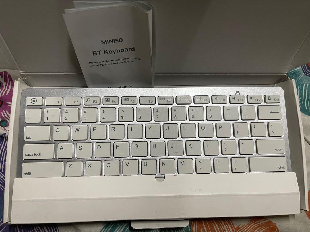 Miniso bluetooth keyboard, Computers & Tech, Parts & Accessories ...