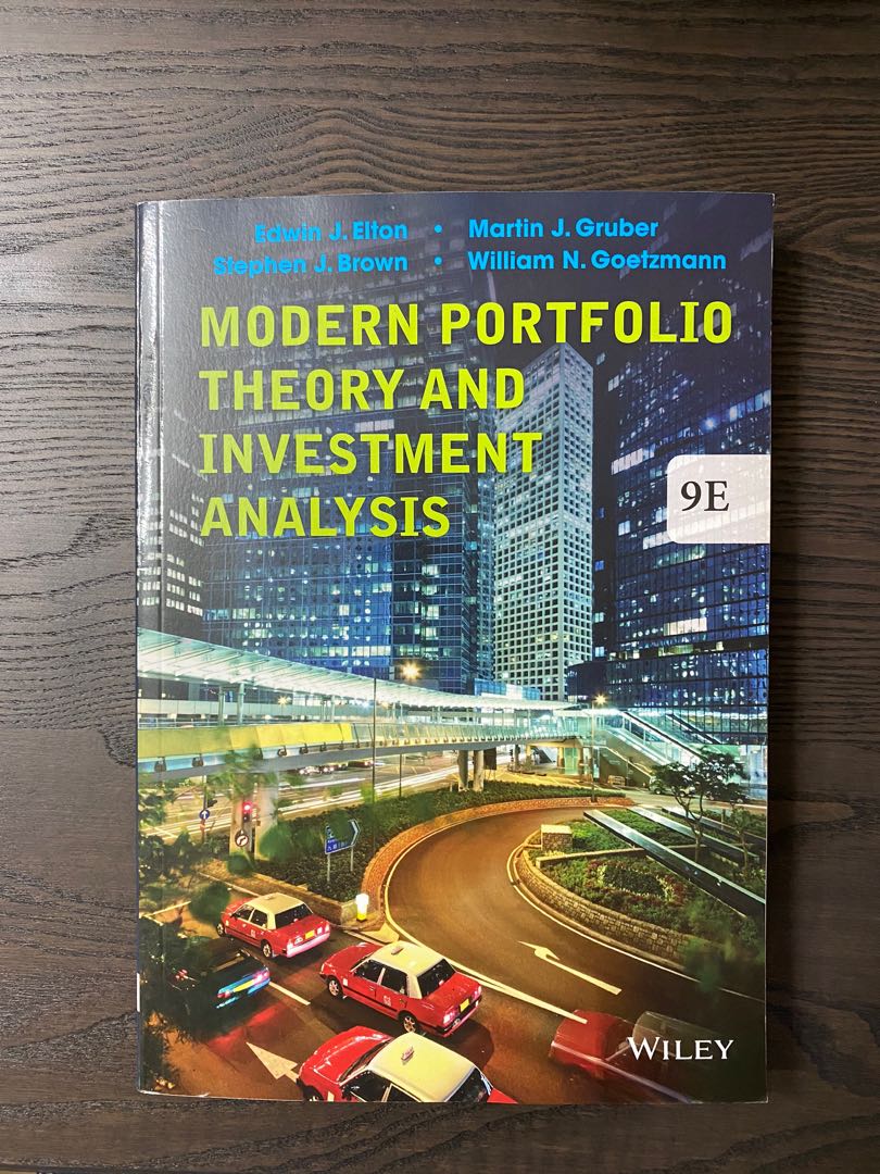 Modern Portfolio Theory and Investment Analysis, Hobbies & Toys, Books ...