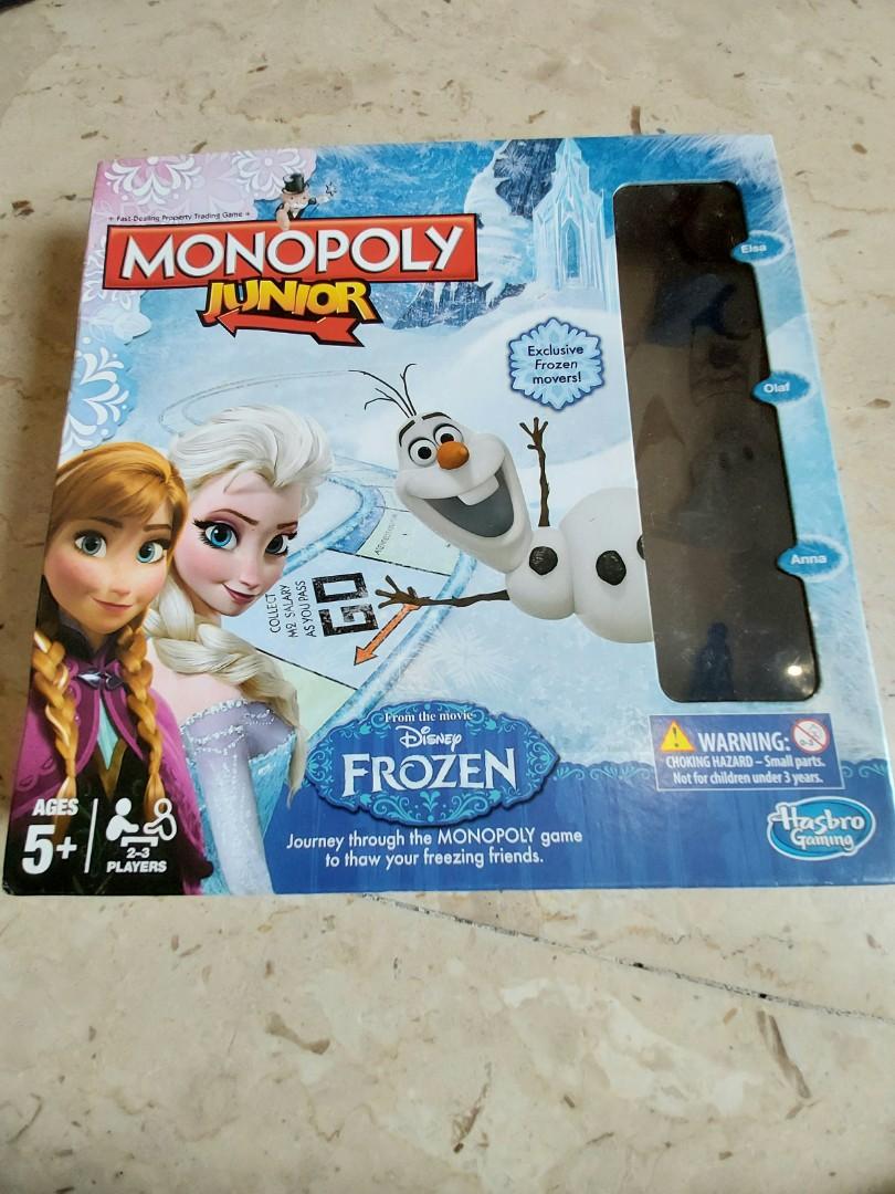Monopoly Junior (Frozen Edition), Hobbies & Toys, Toys & Games on Carousell